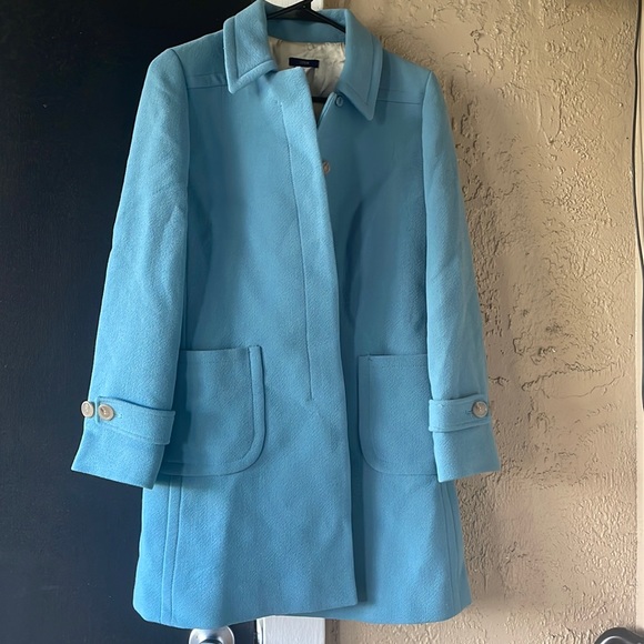 J. Crew | Jackets & Coats | Blue Topcoat Jcrew | Poshmark